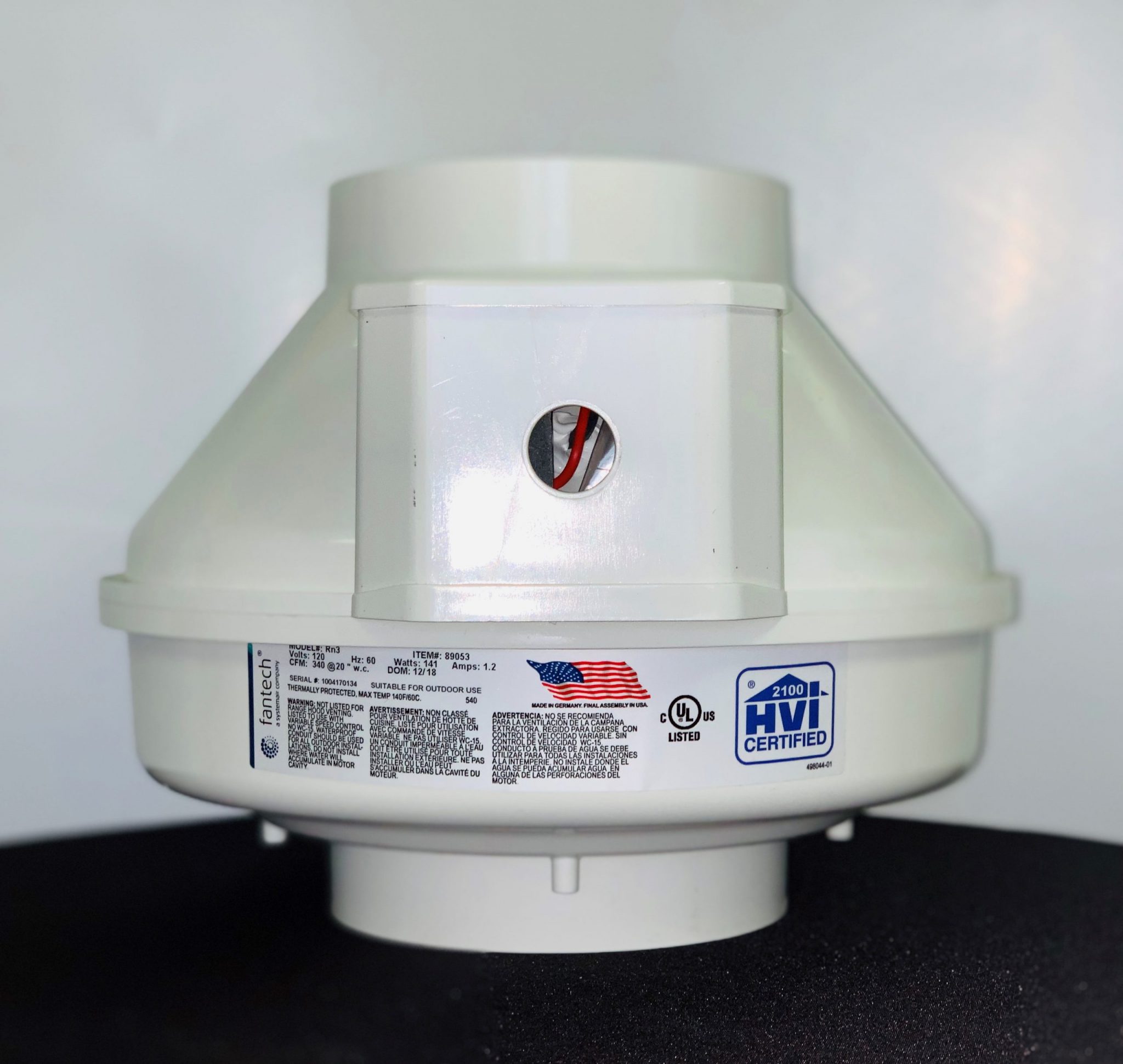 Fantech Rn3 Radon Fan - Obar Systems